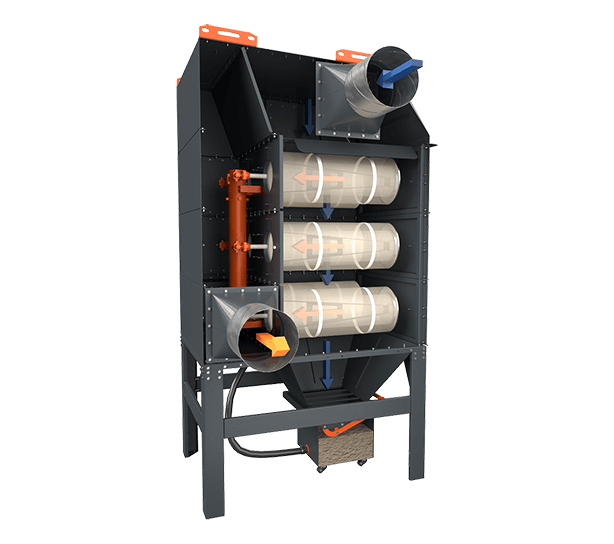 Reverse Pulse Filter – Standard – Horizontal | iXtract