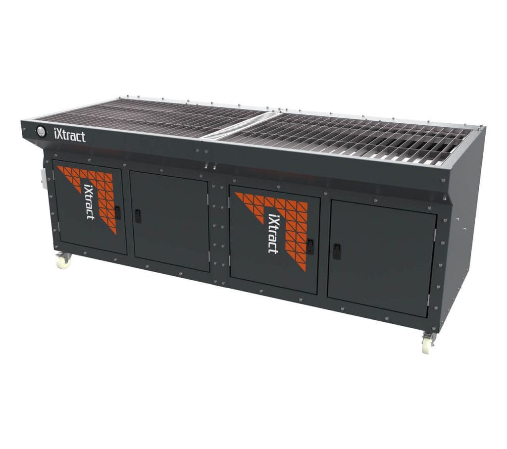 Integrated Plasma Cutting Downdraught Bench | iXtract