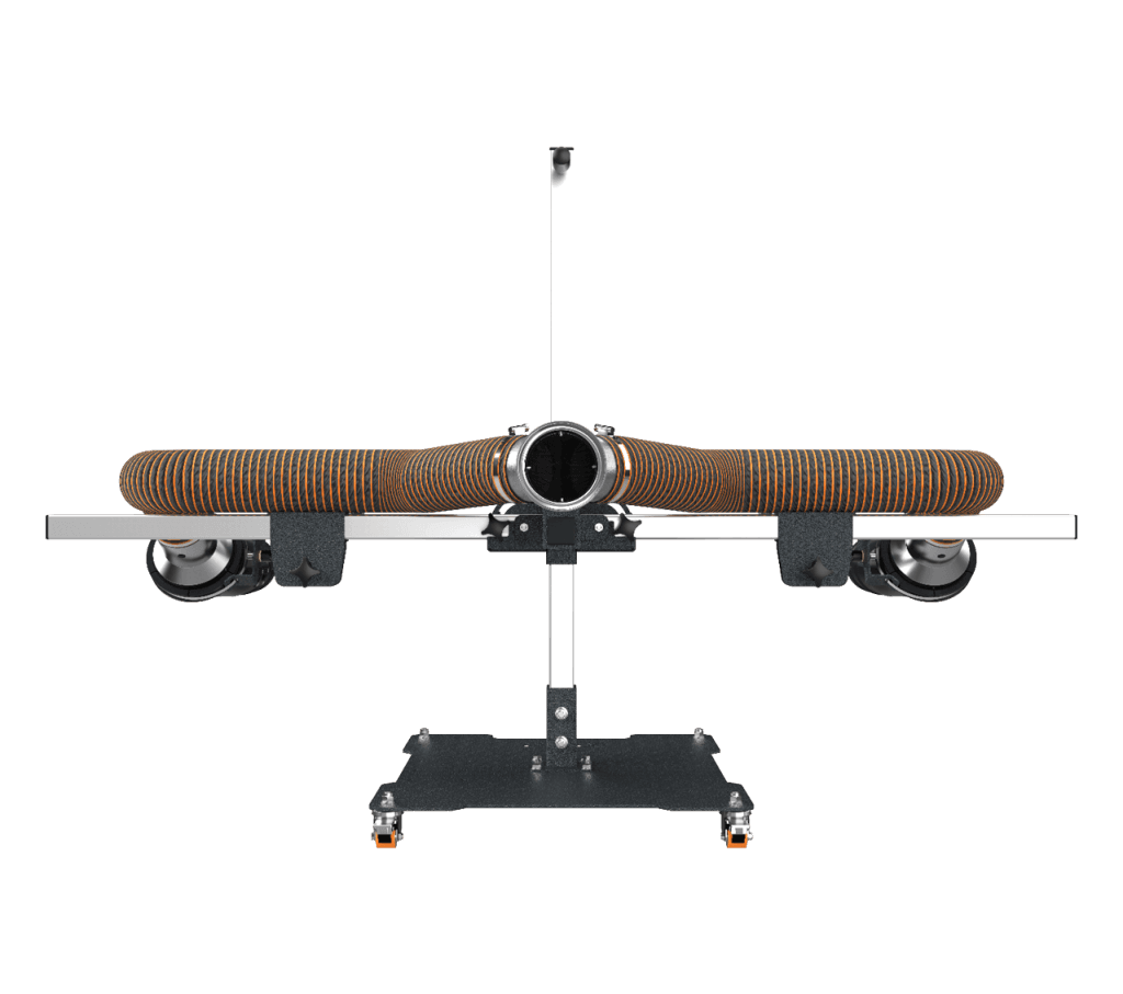 Twin Mobile Exhaust Trolley | iXtract