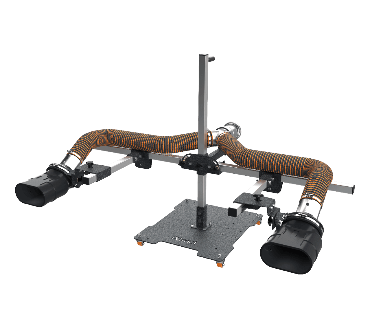 Twin Mobile Exhaust Trolley | iXtract